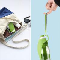 China Pet Foldable Water Bottle 580ml Portable Silicone Outdoor Dog Water Dispenser for sale