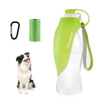 China Pet Foldable Water Bottle 580ml Portable Silicone Outdoor Dog Water Dispenser for sale