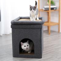 China Cat Climbing Frame Folded Double Cool Cat Litter Cathole Platform Luxurious and Comfortable for sale