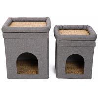China Cat Climbing Frame Folded Double Cool Cat Litter Cathole Platform Luxurious and Comfortable for sale