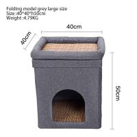 China Cat Climbing Frame Folded Double Cool Cat Litter Cathole Platform Luxurious and Comfortable for sale