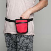 China Dog Treat Bag Pet Walking Training Hip Fanny Pack with Dispenser and Cloth 300 Pcs for sale