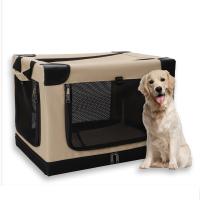 China Oxford Fabric Folding Pet Crate Kennel Carrier Bag 2.7kg 4.3kg Removable Bracket for sale
