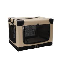 China Oxford Fabric Folding Pet Crate Kennel Carrier Bag 2.7kg 4.3kg Removable Bracket for sale