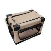 China Oxford Fabric Folding Pet Crate Kennel Carrier Bag 2.7kg 4.3kg Removable Bracket for sale