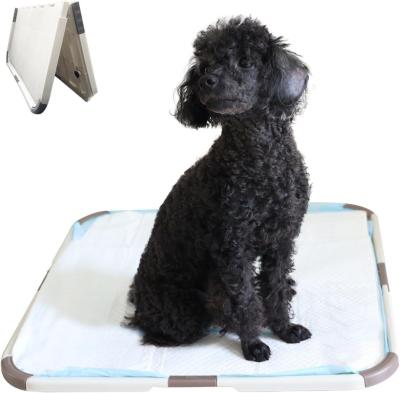 China Dog Pee Pad Foldable Potty Training  Holder Portable Silicone Tray For Puppy Training for sale
