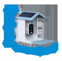 China Solar Powered Smart Bird Feeder with 5MP Camera, 4000mAh Battery & AI Bird Recognition for Outdoor Wildlife Monitoring for sale