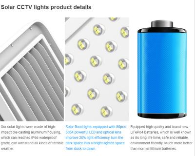 China IP66 LED CCTV Powerful Solar Flood Lights for sale