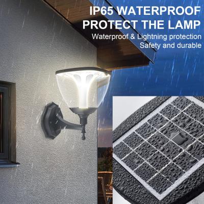 China Mono Crystalline Silicon Wall Solar Garden Light 10*10*35cm for sale