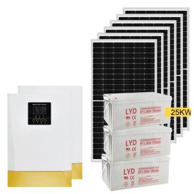 China 30A Polycrystalline panel Off Grid Solar System 110V 240V for sale