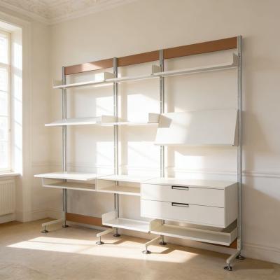 China Metal Detachable Folding Storage Rack with Wheels for Assembling Living Room Multi-Room Use for sale