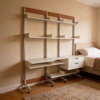 China Metal Detachable Folding Storage Rack with Wheels for Assembling Living Room Multi-Room Use for sale