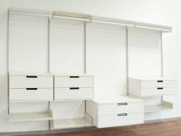 China Flexible Detachable Metal Storage Rack Drawer Open Wardrobe for Assembling Clothes Racks Living Room for sale