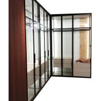 China Bedroom Furniture Home Furniture Luxury Glass Door Wardrobe Modern Bedroom Tempered Glass Door Wardrobe Cabinets for sale