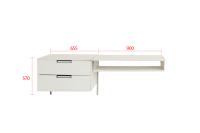 China White Steel Track System with Wood Shelves for Bedroom and Living Room Clothing & Food Storage for sale