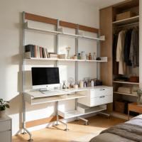 China FreeFrame Series Modern Modular Storage Rack Standing Type Shelving System for Living Room Wardrobe Height Clothing Food for sale