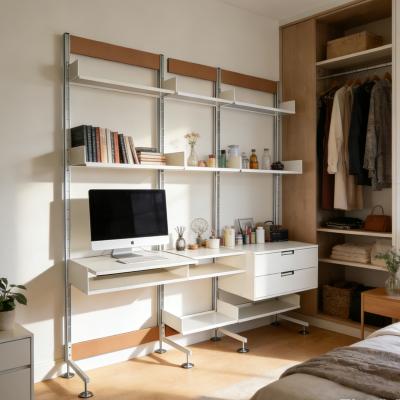 China FreeFrame Series Modern Modular Storage Rack Standing Type Shelving System for Living Room Wardrobe Height Clothing Food for sale