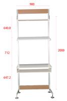 China FreeFrame Series Modern Modular Storage Rack Standing Type Shelving System for Living Room Wardrobe Height Clothing Food for sale