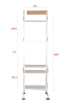 China FreeFrame Series Modern Modular Storage Rack Standing Type Shelving System for Living Room Wardrobe Height Clothing Food for sale