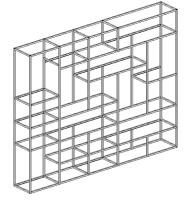 China Modern Aluminum Wall-Mounted Multifunctional Foldable Storage Rack with Glossy Finish Customizable Specification for sale