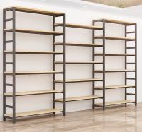 China 5-Layer Minimalist Design Aluminum Freestanding Display Shelves Supermarket Aisle & Corner Retail Shelf Dividers Home Furniture for sale