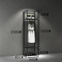 China Wholesale Metal Double-Tiered Clothes Display Rack Stand Shop Fitting and Display for Skirts & Clothing for sale