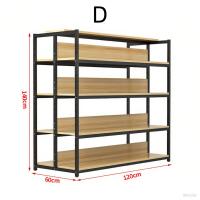 China Black Four-Tier Durable Aluminum+Wood Standing Type Multifunctional Classic Kitchen Storage Rack for Workshop Use for sale