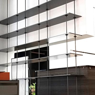 China New Customizable Aluminum Alloy Hanging Storage Shelves for Living Room Kitchen Bedroom Wall Mounted Cabinet Back Panel Style for sale