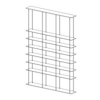 China New Customizable Aluminum Alloy Hanging Storage Shelves for Living Room Kitchen Bedroom Wall Mounted Cabinet Back Panel Style for sale