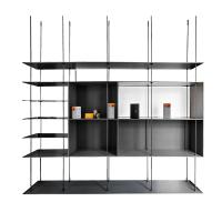 China Household Decorative Luxury Aluminum Alloy Wood Panel Display Cabinet Ornament Cabinet for sale