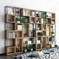 China XinJun Factory New Design Open Wall Aluminum Book Shelf for Living Room Kitchen for sale