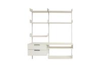China White Metal Track Wall Shelves with Lacquer Finish for Bedroom and Living Room Clothing Organization for sale