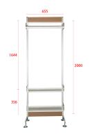 China White Minimalist Standing Type Multifunction Shelf Drawer FreeFrame Series Steel Floating Shelving for Living Room Clothing Food for sale