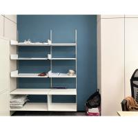 China Adjustable Aluminum Wall Shelf Hanging Rail for Food Flower Pot & Clothing Storage-Modern Design Durable & Easy Assembly for sale