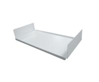 China Living Room Modern Wall Shelf Storage White Floating Aluminum Rail for Clothing & Flower Pot Multifunction Adjustable Design for sale