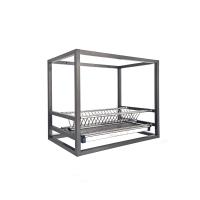 China Custom Kitchen Storage Rack Cabinet Latest Design Metal Cupboard for Aluminum Dishes Dining Room Dining Islands & Carts for sale