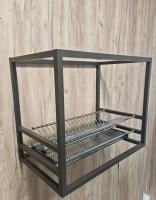 China Custom Kitchen Storage Rack Cabinet Latest Design Metal Cupboard for Aluminum Dishes Dining Room Dining Islands & Carts for sale