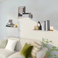 China OEM Aluminum Hanging Hanging L Floating Wall Display Shelves Wall Mounted for sale