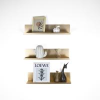 China Simple Design Hanging Metal Wall-mounted Shelf Floating Shelf with Screw Hardware for sale
