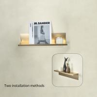 China Simple Design Hanging Metal Wall-mounted Shelf Floating Shelf with Screw Hardware for sale