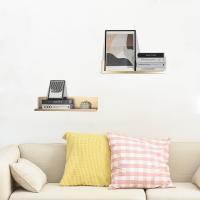 China Simple Design Hanging Metal Wall-mounted Shelf Floating Shelf with Screw Hardware for sale