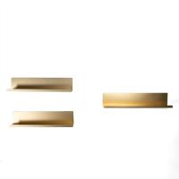 China Classic Aluminum L Shape Shelf Wooden Floating Shelf Wall Decoration for Living Room Hardware for sale