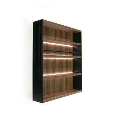 China Kitchen Shelf Organizer Drain Rack with Lighted Background Glass Display Racks Living Room Cabinets for sale