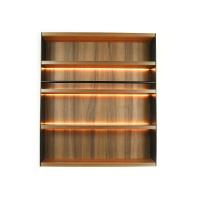 China Kitchen Shelf Organizer Drain Rack with Lighted Background Glass Display Racks Living Room Cabinets for sale
