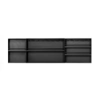 China Metal Aluminiumf Decorative Kitchen Spice Rack Wall Storage Rack Shelf Wine Rack Shelf Cabinet Parts for sale
