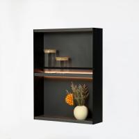 China Metal Aluminiumf Decorative Kitchen Spice Rack Wall Storage Rack Shelf Wine Rack Shelf Cabinet Parts for sale