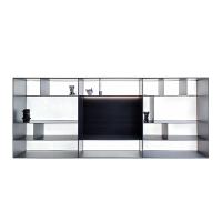 China Latest Living Room Wall Hung Tv Light Tv Stand Cabinets Furniture Set Design Modern Luxury Floating Black Tv Units Cabinet for sale