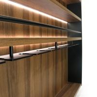 China Modern LED Light Storage Rack for Home Household Organizer with Wine Shelf Kitchen Living Room Bar Available Factory Wholesale for sale
