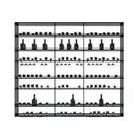 China OEM Customize Cabinet Hardware Furniture Wood Kitchen Shelves Display Shelf with Led for sale