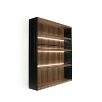 China Italian Design Aluminum Hardware Wine Display Bar Cabinet Shelf Kitchen Rack with LED Living Room Cabinets for sale